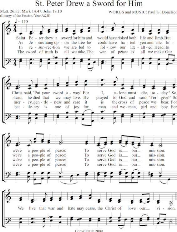 St Peter Drew A Sword For Him